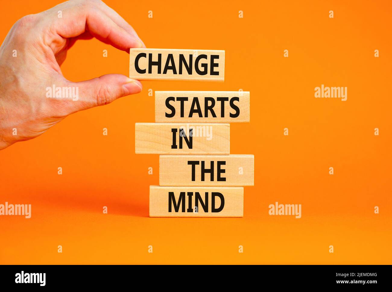 Change starts in the mind symbol. Concept words Change starts in the ...