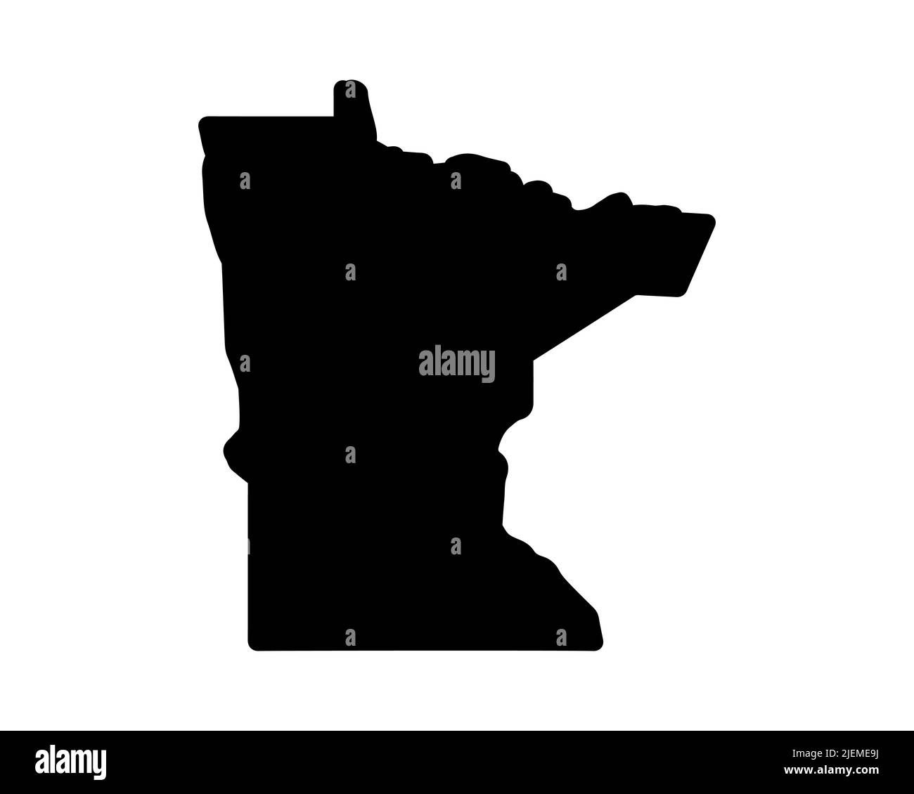 Illustration state minnesota silhouette map Cut Out Stock Images ...
