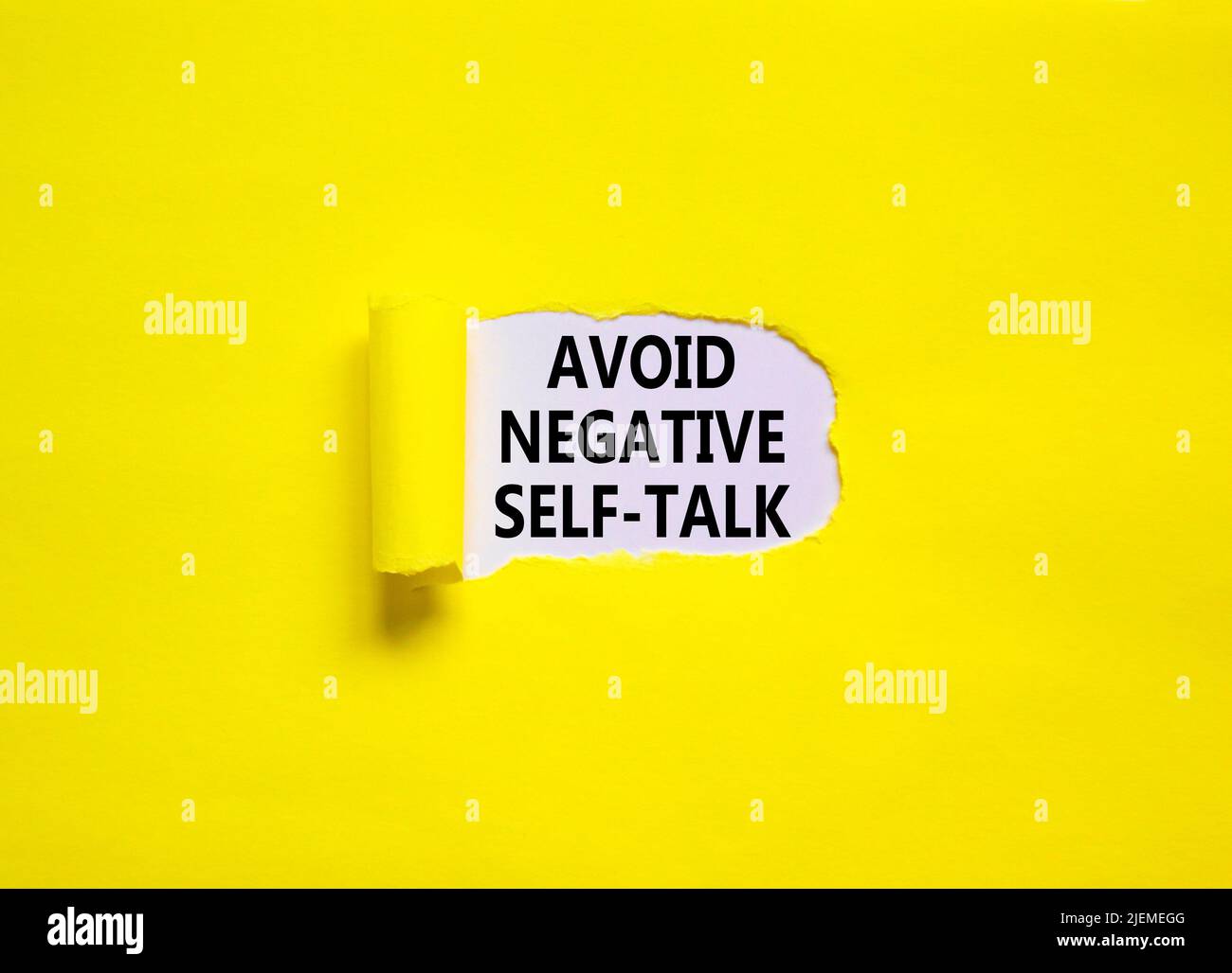 Avoid negative self-talk symbol. Concept words Avoid negative self-talk ...