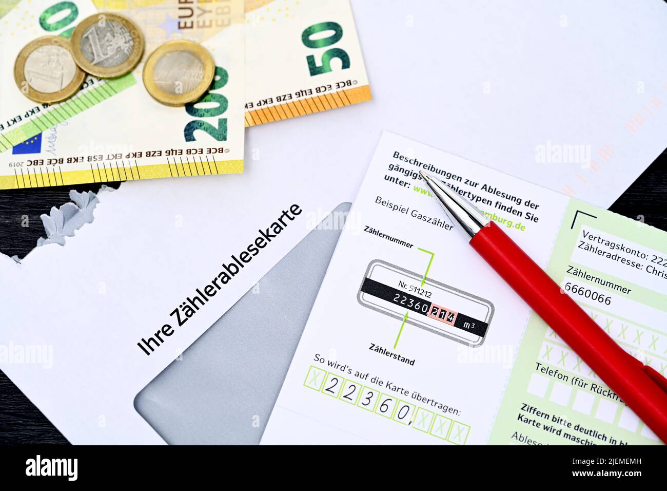 Gas meter card hi-res stock photography and images - Alamy