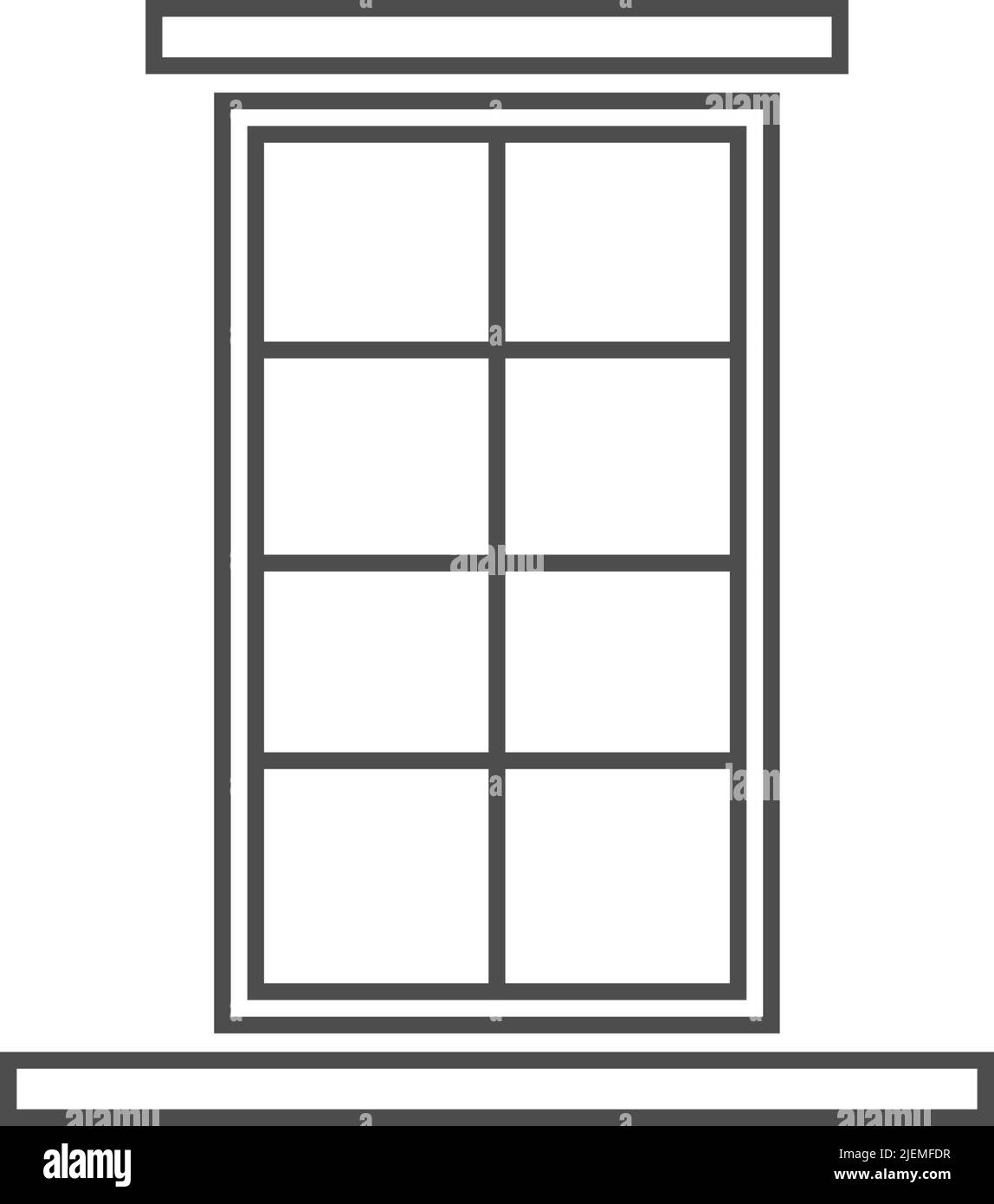 House windows logo icon design illustration template vector Stock ...