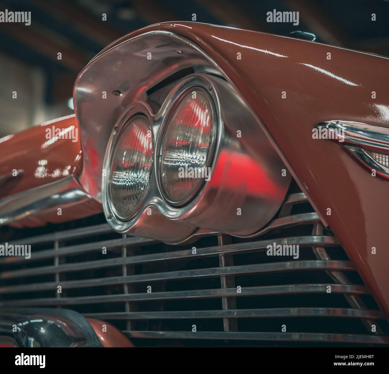 Vintage car headlight car hi-res stock photography and images - Alamy