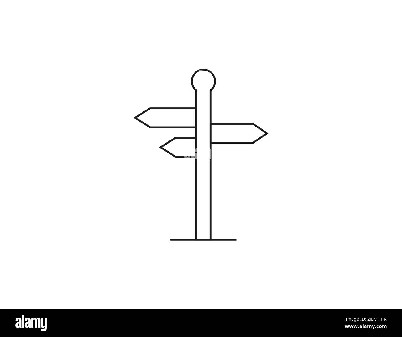 Signboard, directions icon. Vector illustration Stock Vector Image ...