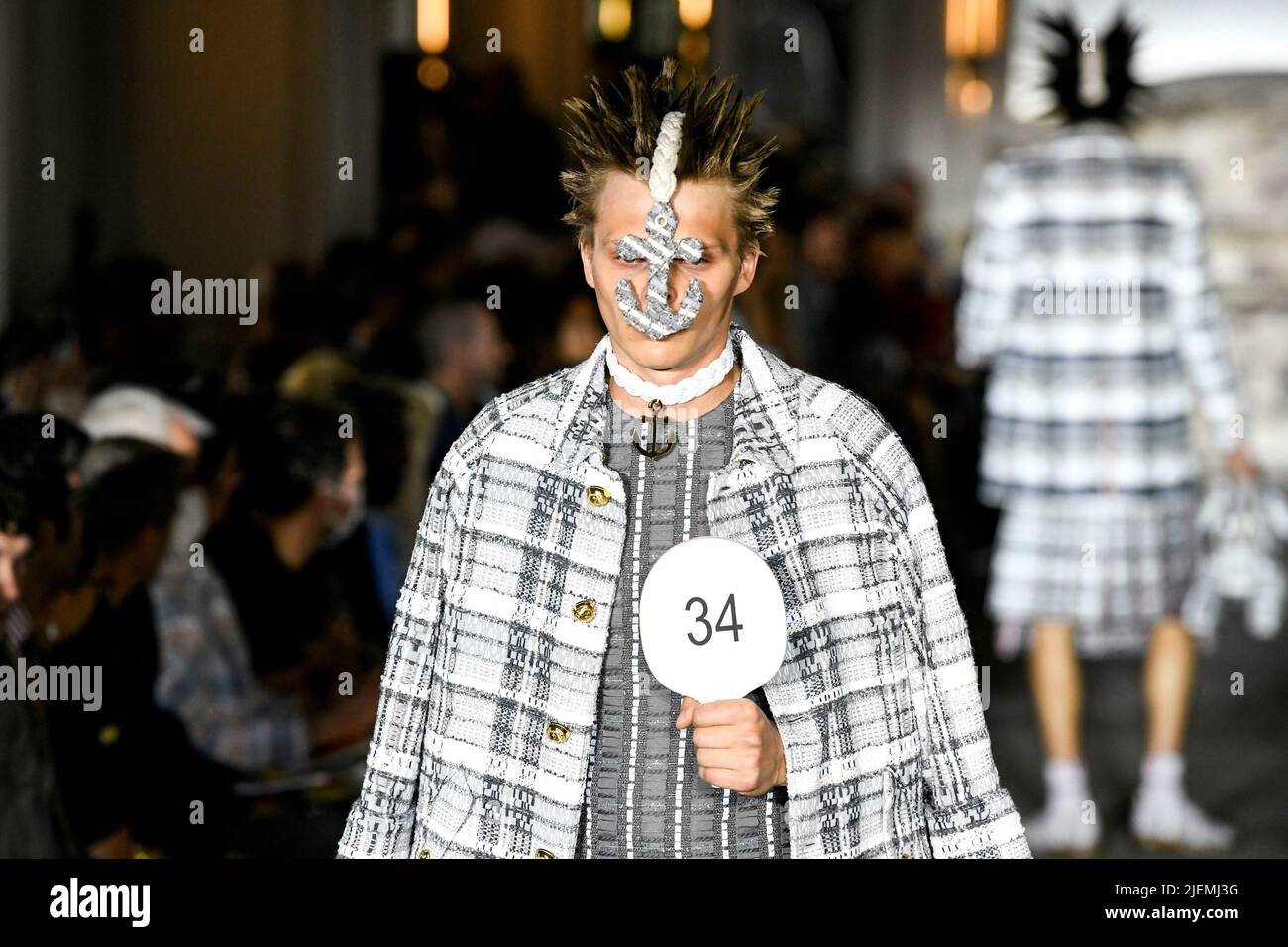 THOM BROWNE men SS23 runway during Paris Fashion Week Menswear on June ...