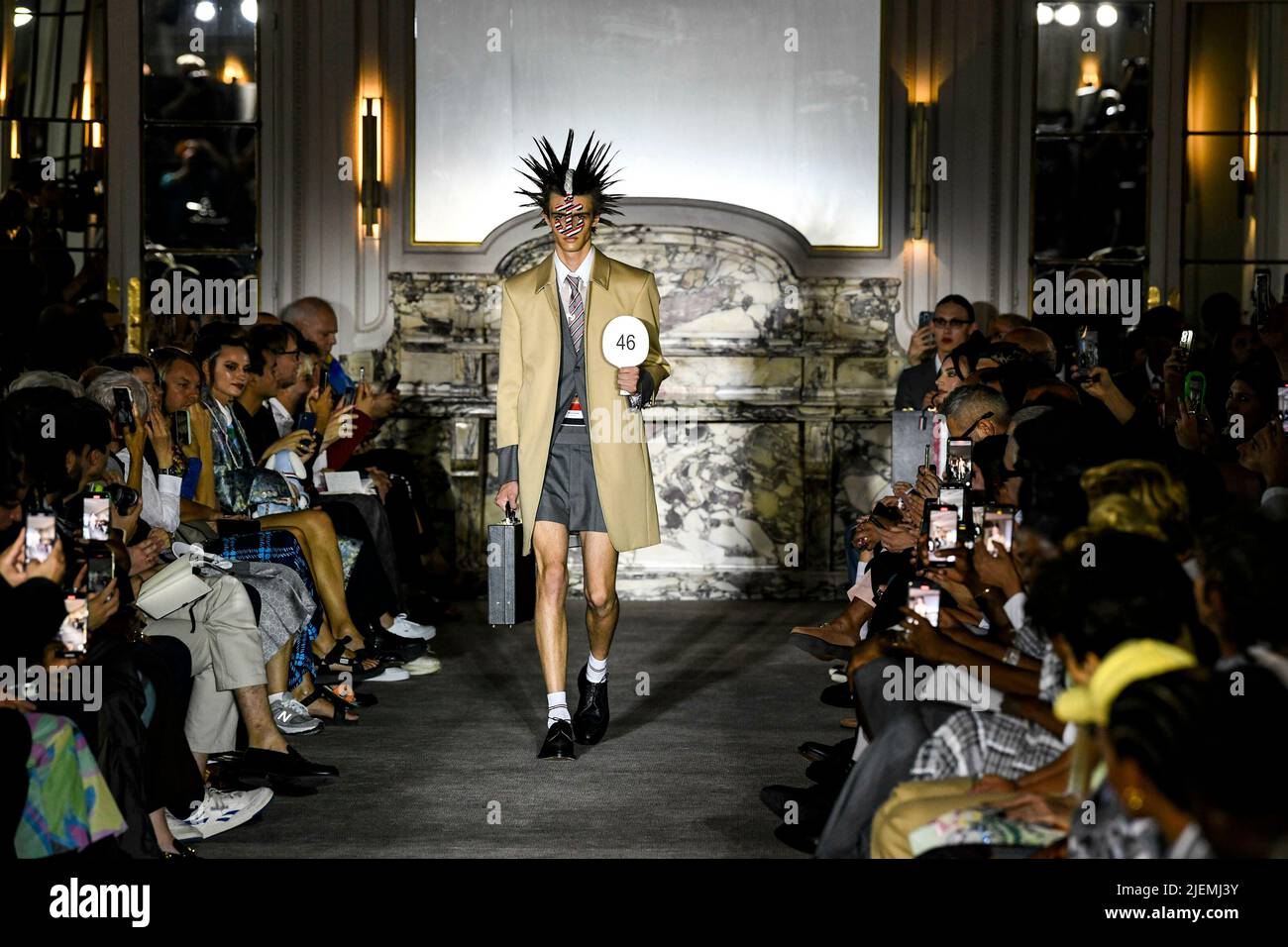 THOM BROWNE men SS23 runway during Paris Fashion Week Menswear on June ...