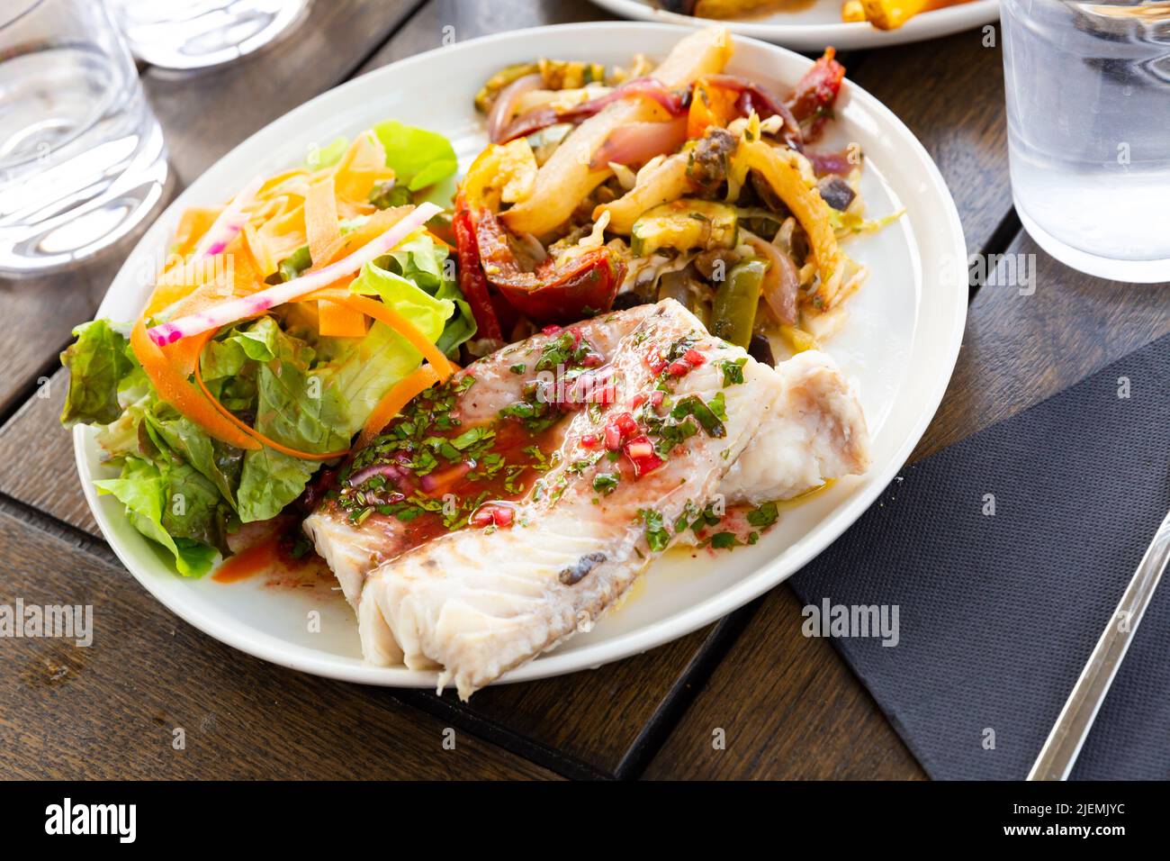 Blue ling fillet Stock Photo - Alamy