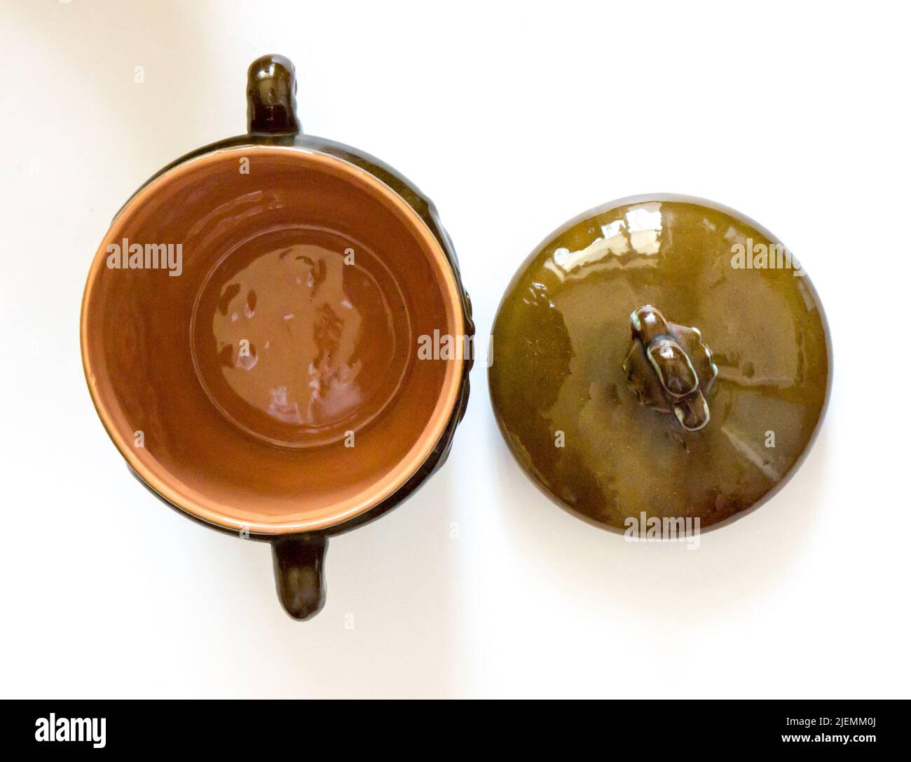 Porcelain sugar-bowl, made in Soviet times. Soviet Union was a ...