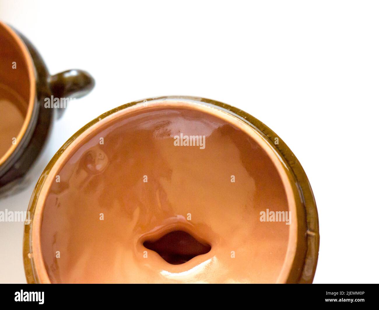 Porcelain sugar-bowl, made in Soviet times. Soviet Union was a ...