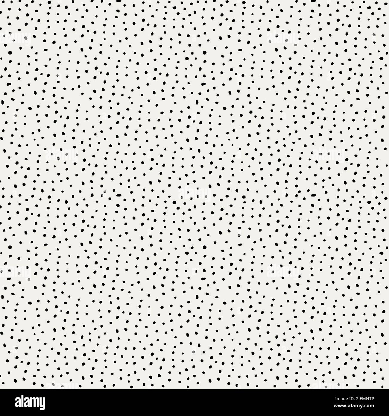 Monochrome hand drawn polka dot seamless pattern Stock Vector Image ...