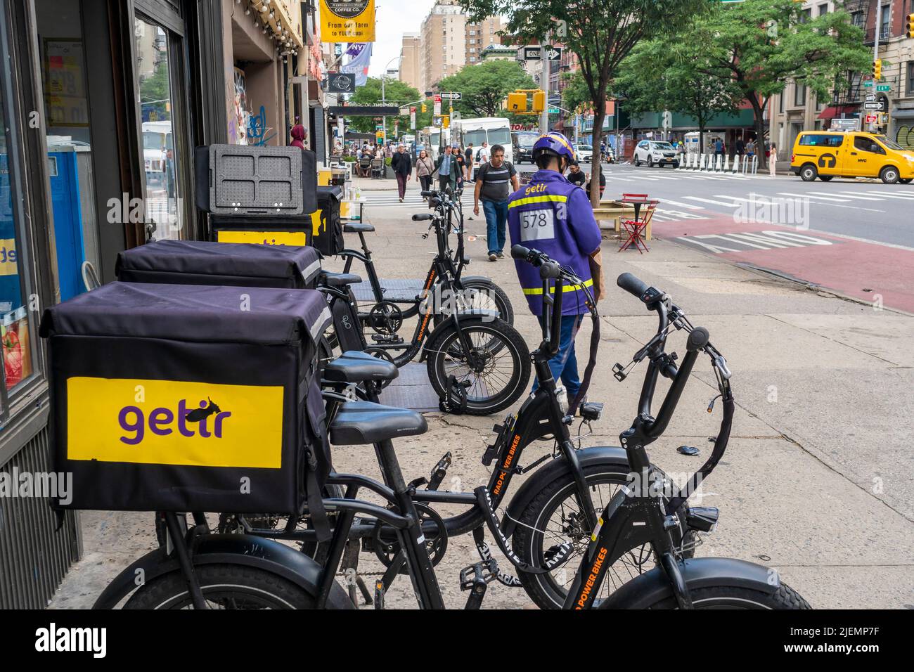 A Getir dark store in the East Village in New York on Saturday, June18 ...