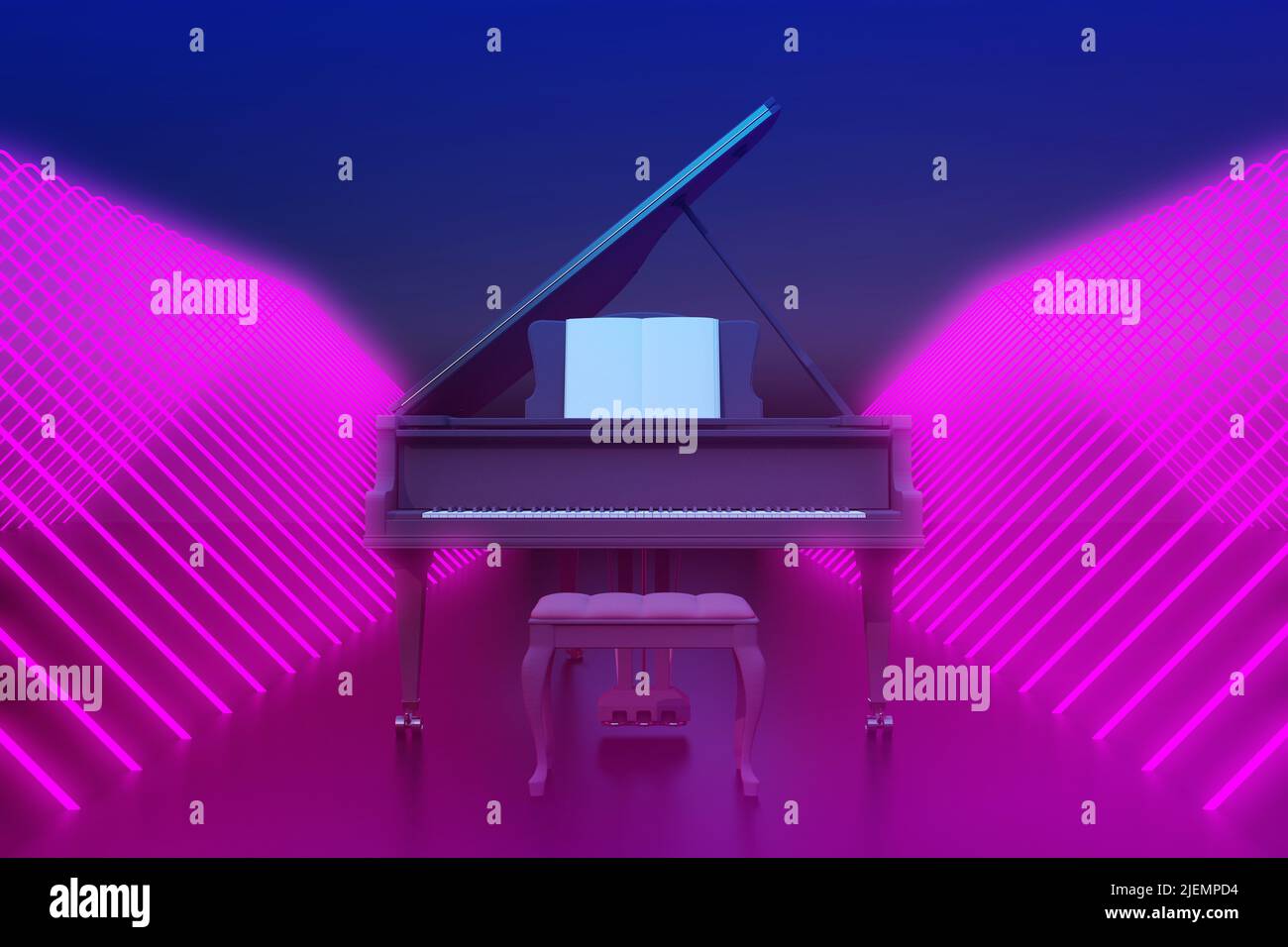 Neon art in hallway hi-res stock photography and images - Alamy