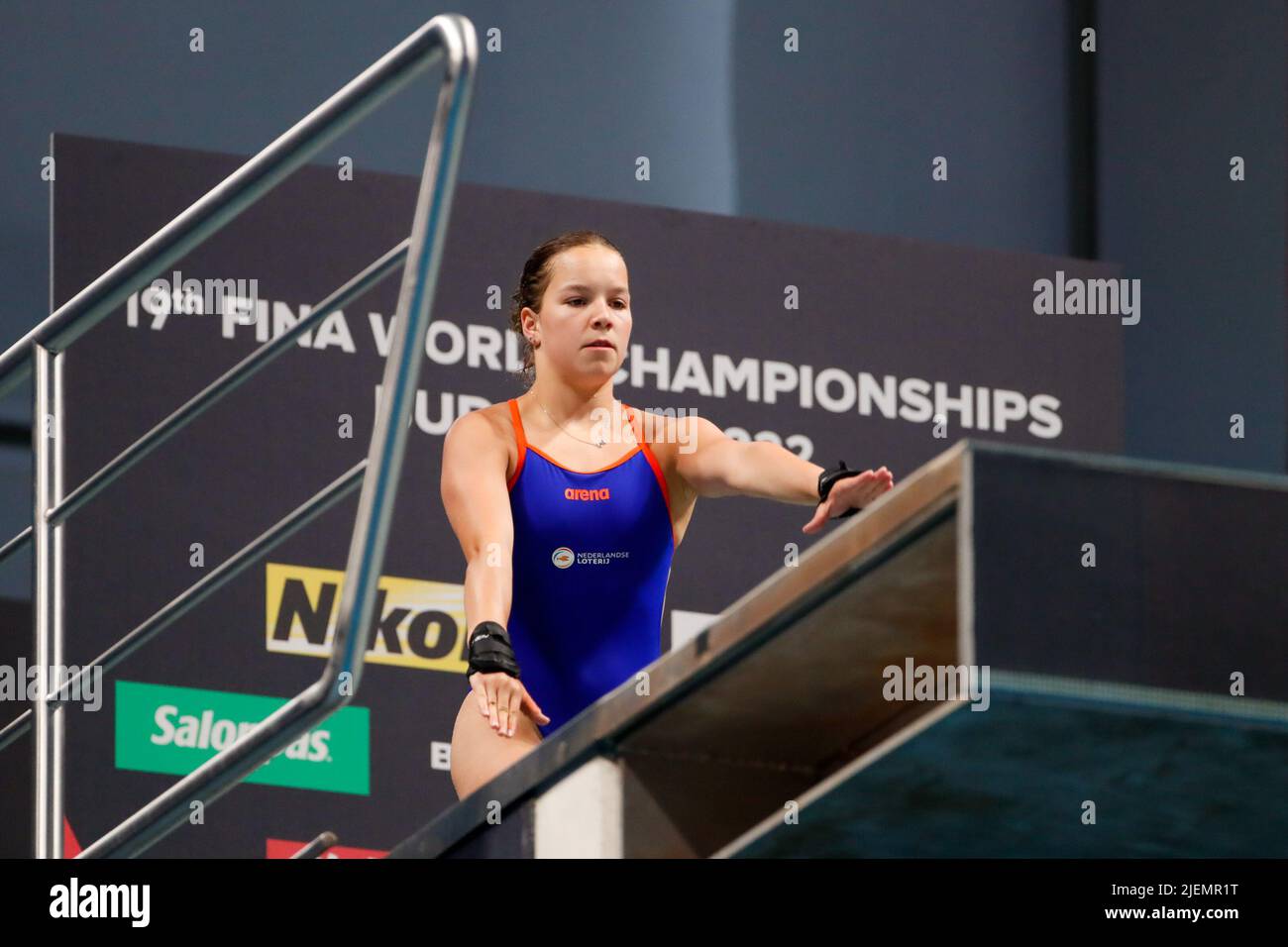 BUDAPEST, HUNGARY - JUNE 27: Guurtje Praasterink of the Netherlands ...