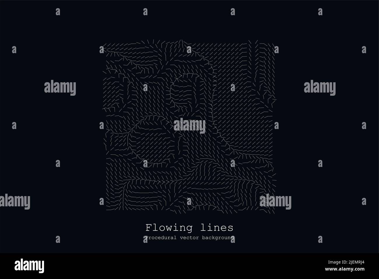 Abstract Line Matrix Pattern. Noise Flow Dynamic Stock Vector Image ...