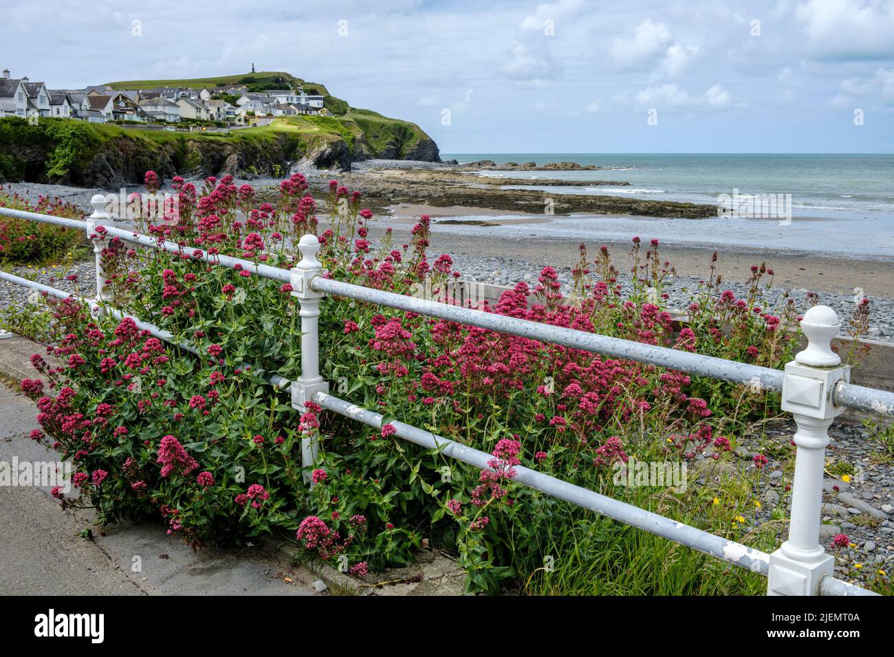 The seafront and beach at Borth, Ceredigion, Wales Stock Photo - Alamy