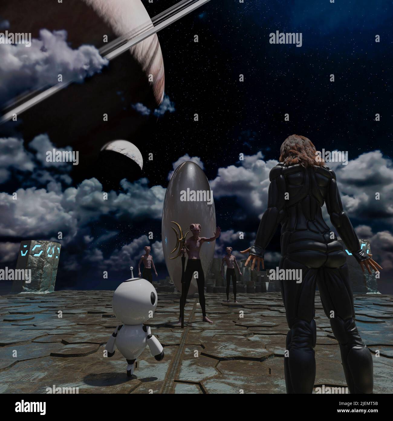 Aliens walk hi-res stock photography and images - Alamy