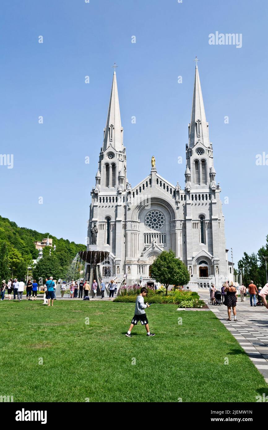 Basilica of Sainte-Anne-de-Beaupre, Quebec City, Quebec, Canada Stock ...
