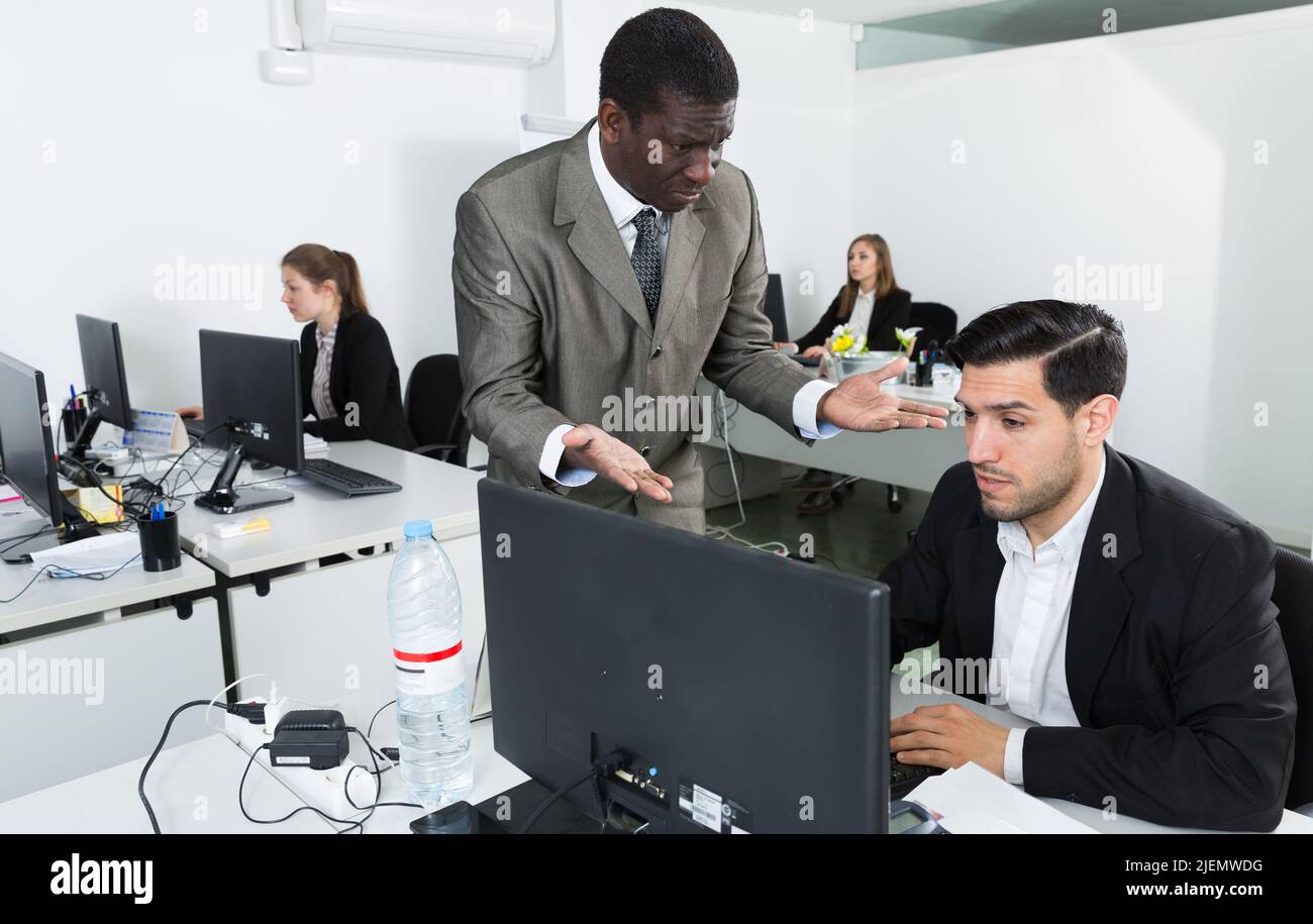 Points out mistakes hi-res stock photography and images - Alamy