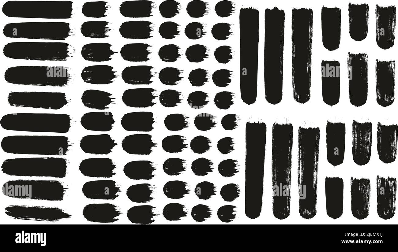 Round Brush Thick Straight Lines Artist Brush High Detail Abstract ...