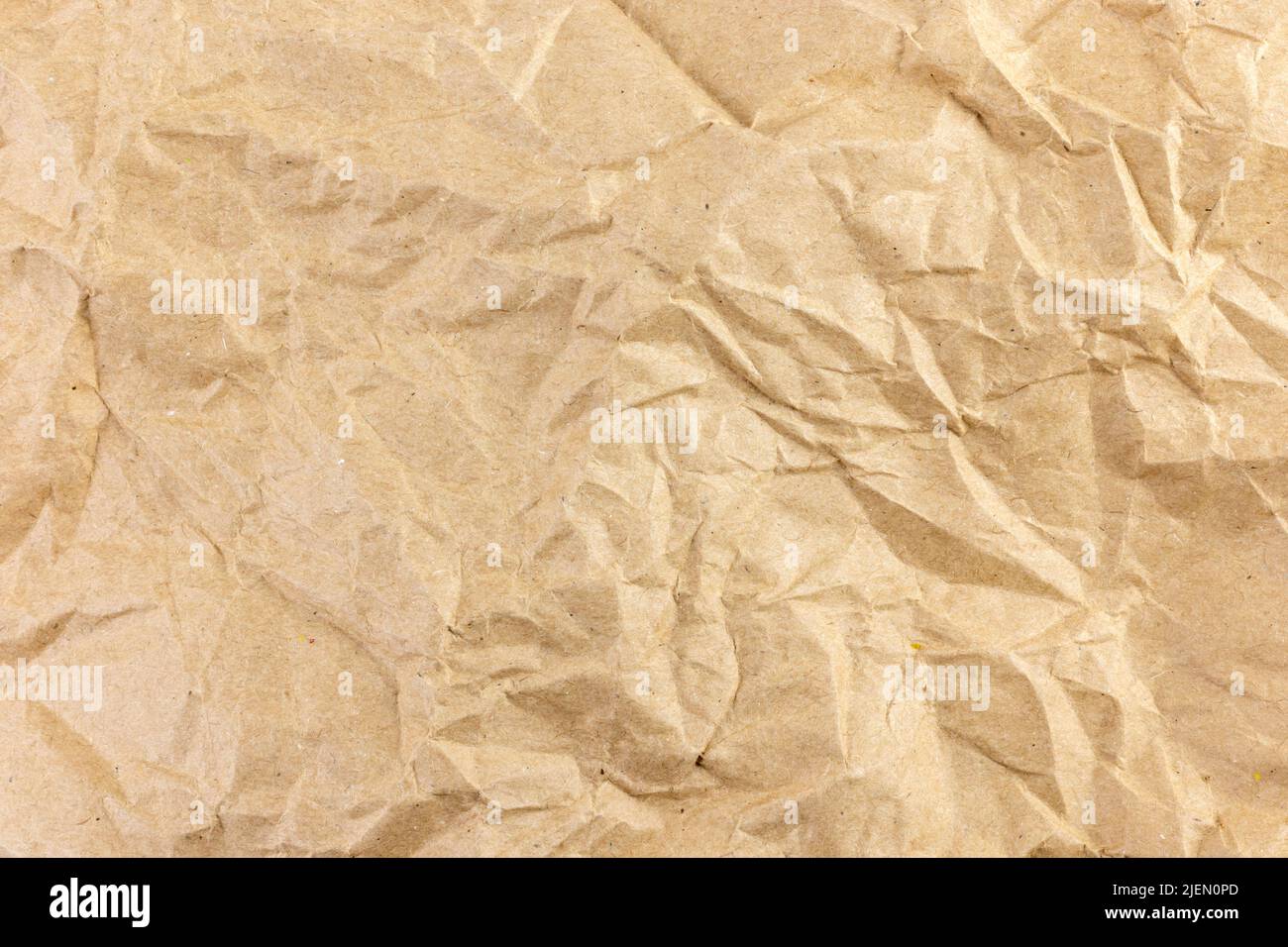 Crumpled brown craft paper texture, rustic recycle material Stock Photo ...