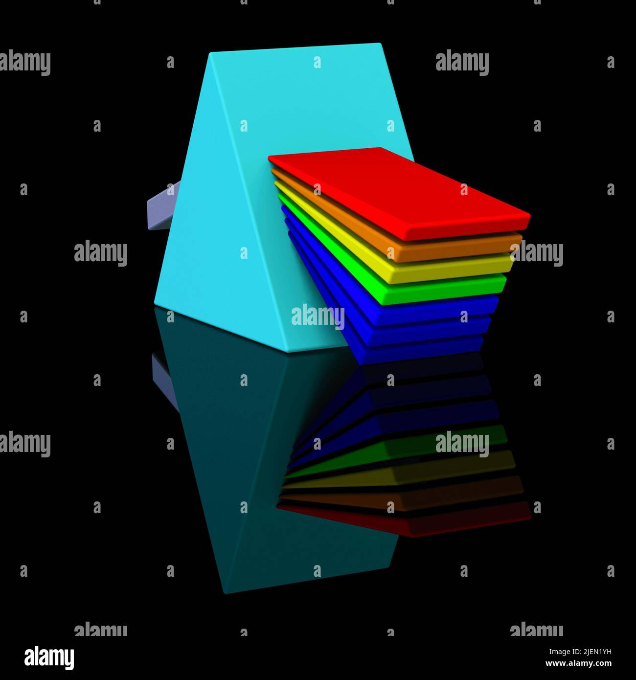 Glass refraction rainbow experiment hi-res stock photography and images ...