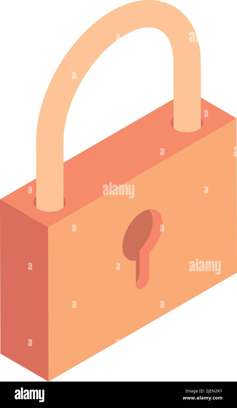 isometric padlock security Stock Vector Image & Art - Alamy