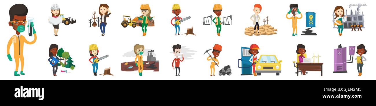 Human impact on the environment Stock Vector Image & Art - Alamy