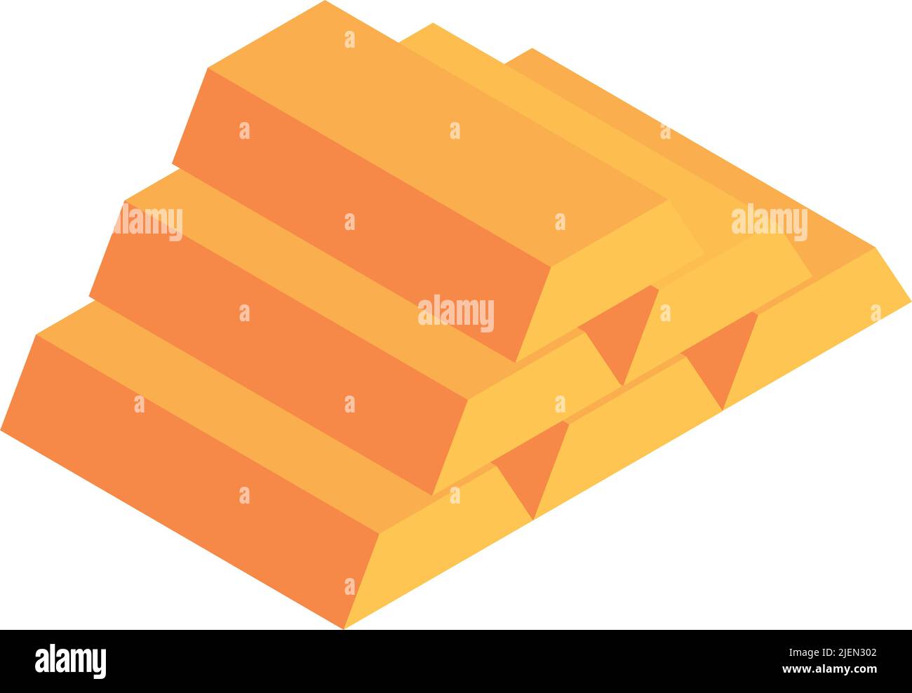 stack of gold ingots Stock Vector Image & Art - Alamy