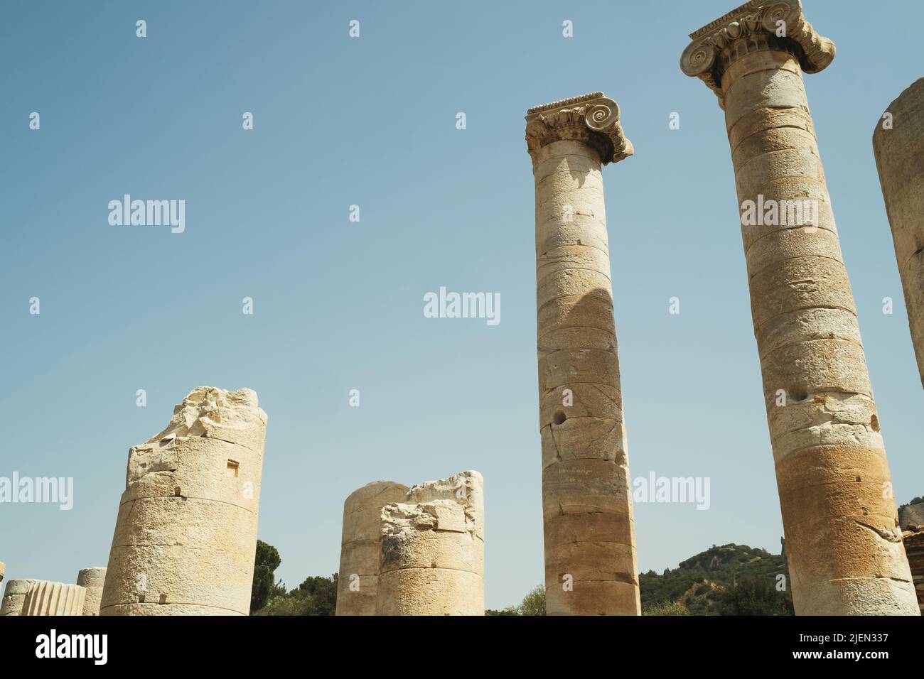 A view of sardes temple columns Stock Photo - Alamy