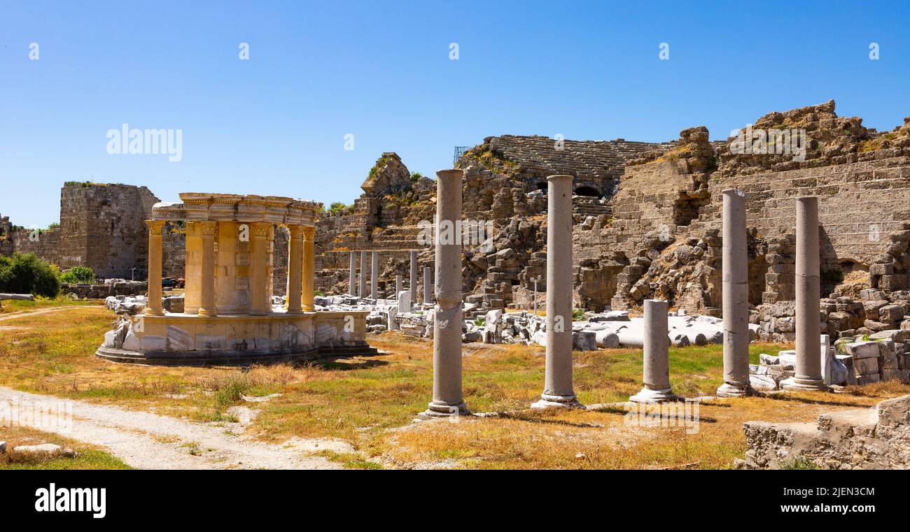 Antalya roman ruins hellenistic ruins greek ruins hi-res stock ...