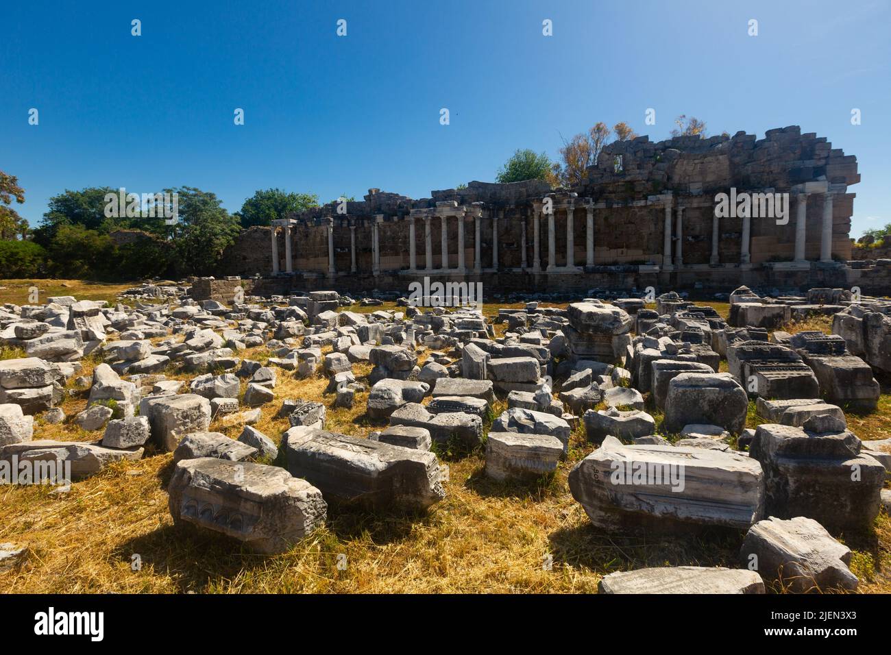 Ruins of Side Nymphaeum, Province of Antalya, Turkey Stock Photo - Alamy