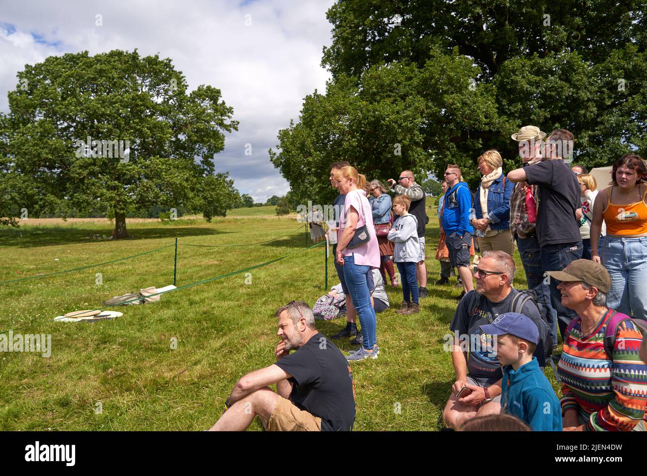 Spectator crowd at an outdoor festival Stock Photo - Alamy