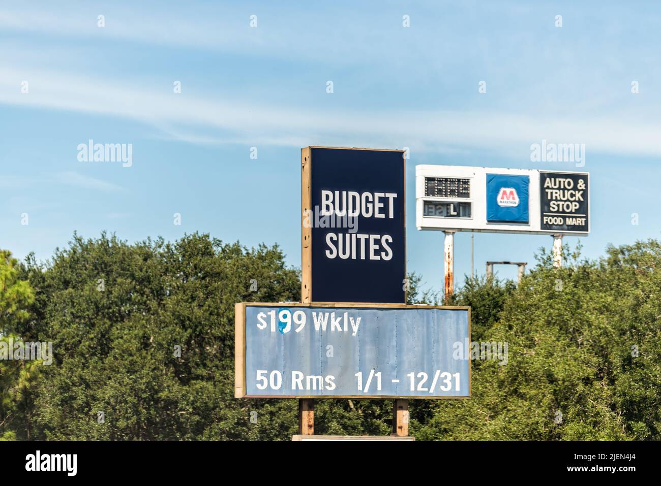 Tampa, USA - October 4, 2021: Road street interstate highway i75 in ...