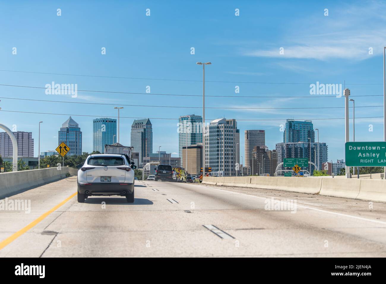 Driving point view downtown tampa hi-res stock photography and images ...