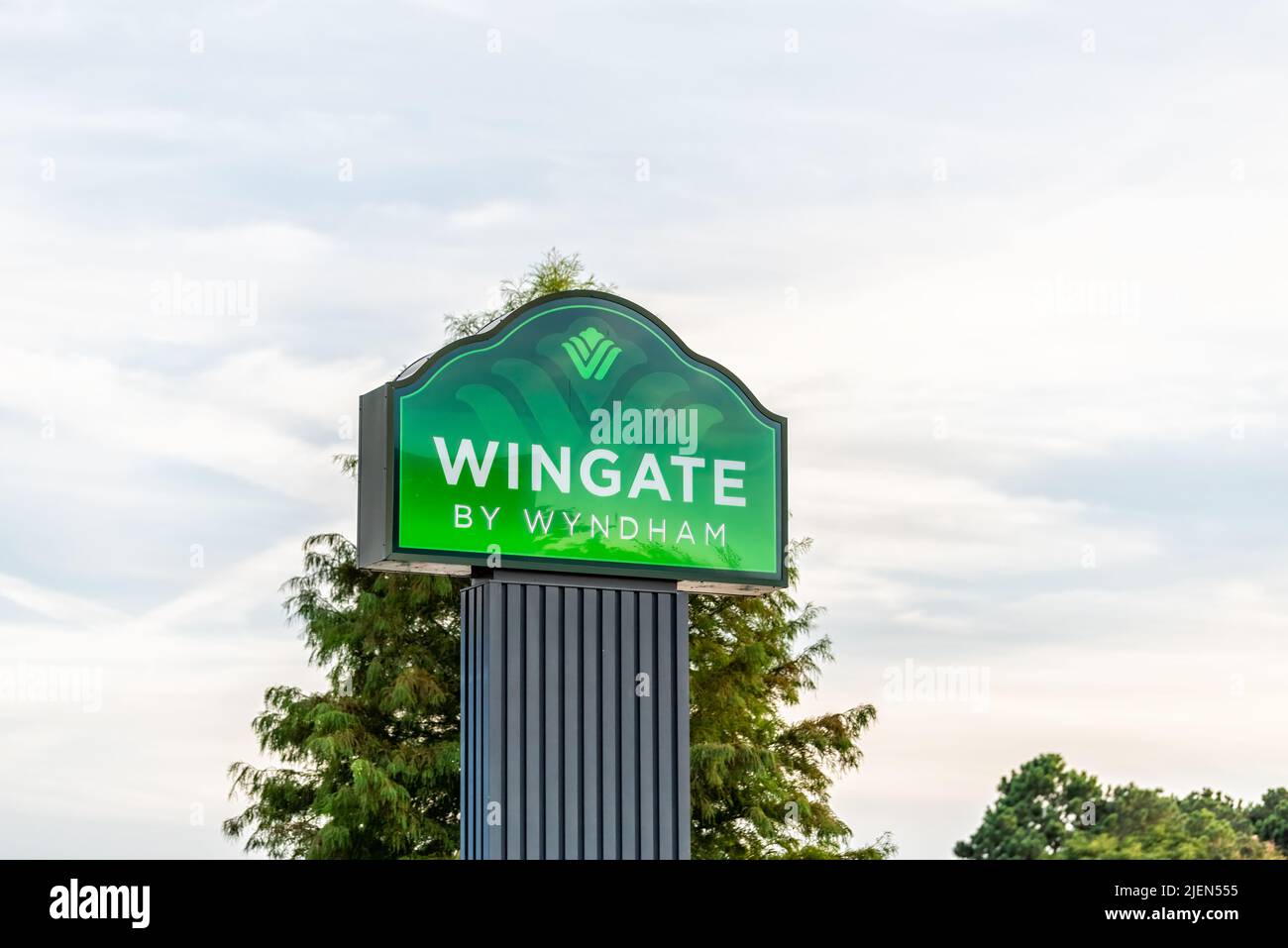 Pooler, USA - October 18, 2021: Wingate by Wyndham hotel building ...