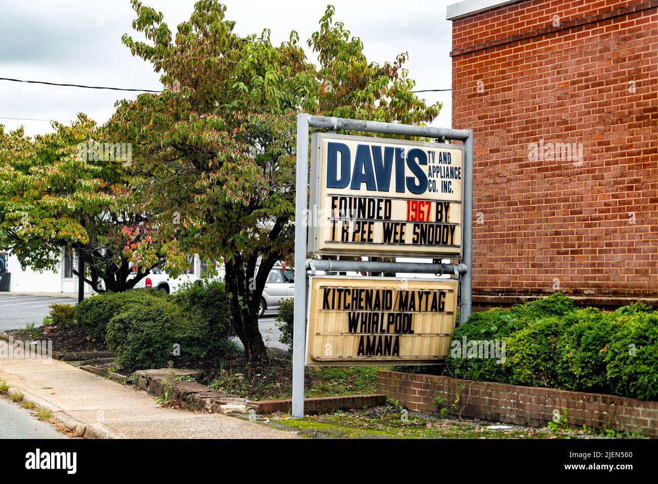 Charlottesville, USA - October 7, 2021: Downtown area in city of ...