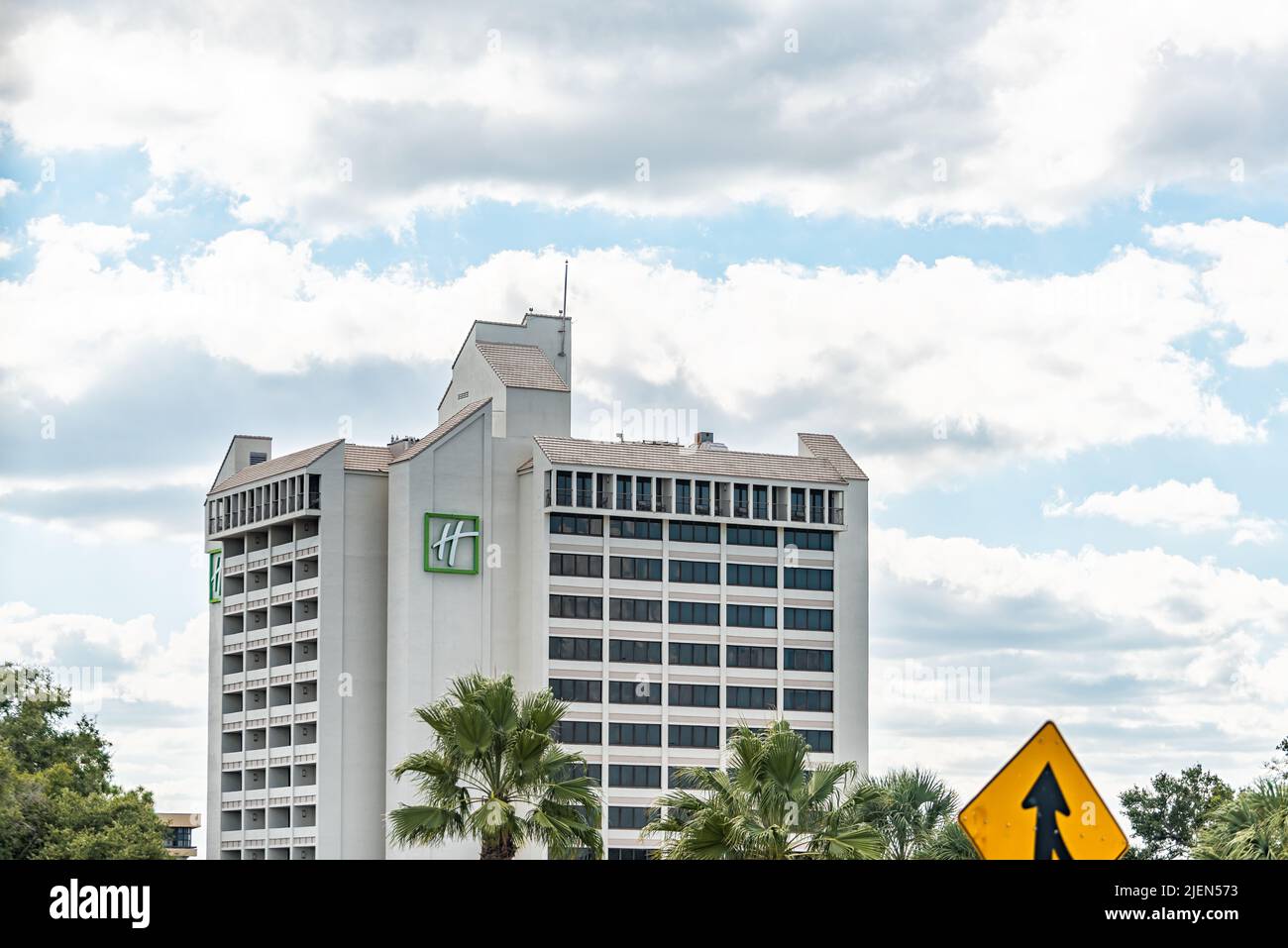 Orlando, USA - October 19, 2021: Building sign for Holiday Inn Express ...