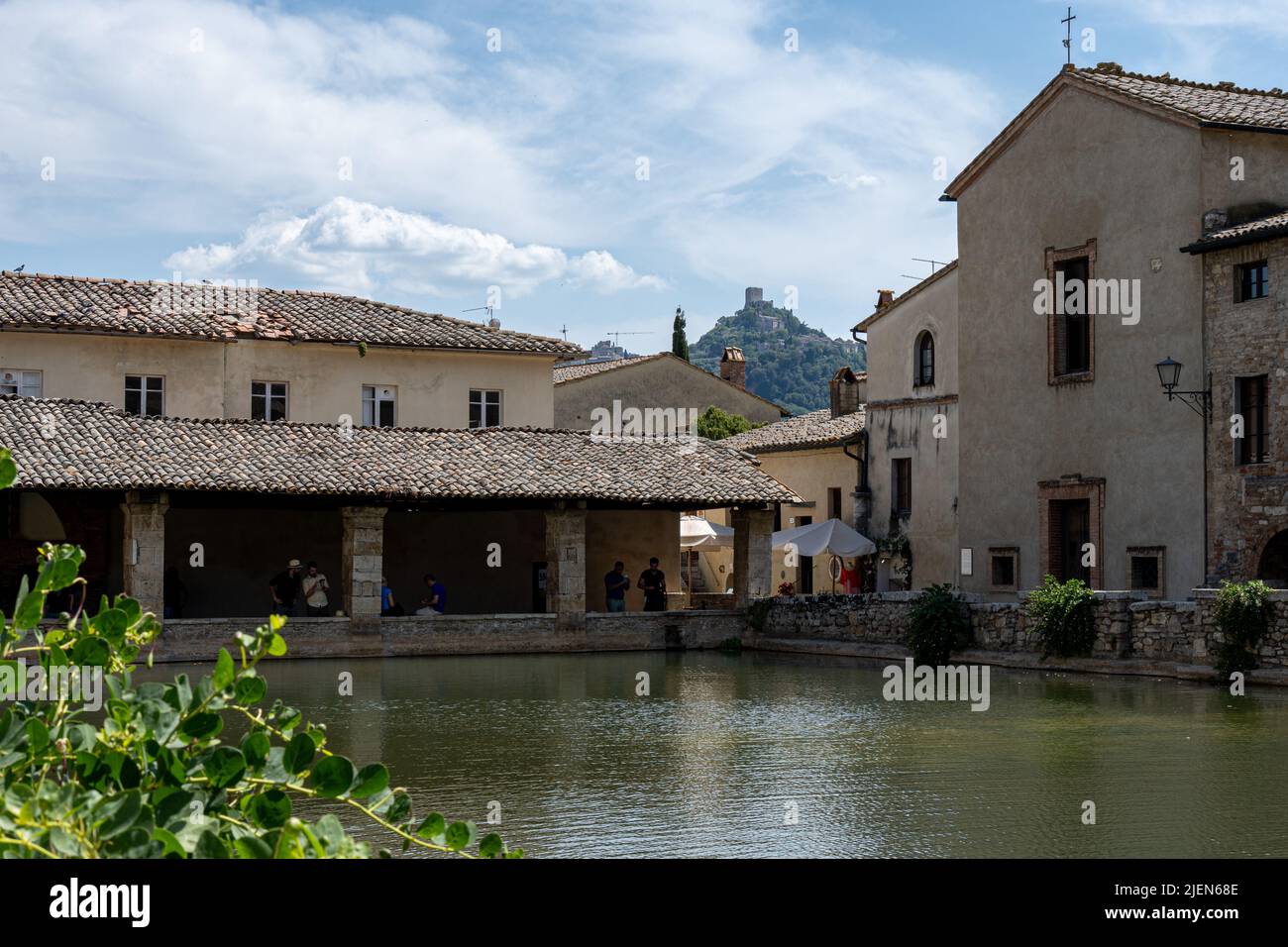 Bagno Vignoni, Tuscany, Italy - a village where there are ancient ...