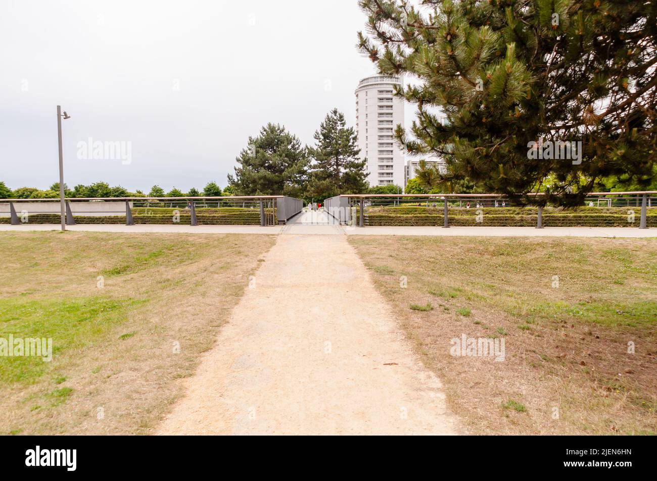 Thames Barrier Park, Silvertown, Newham, London, England, June 19, 2022 ...