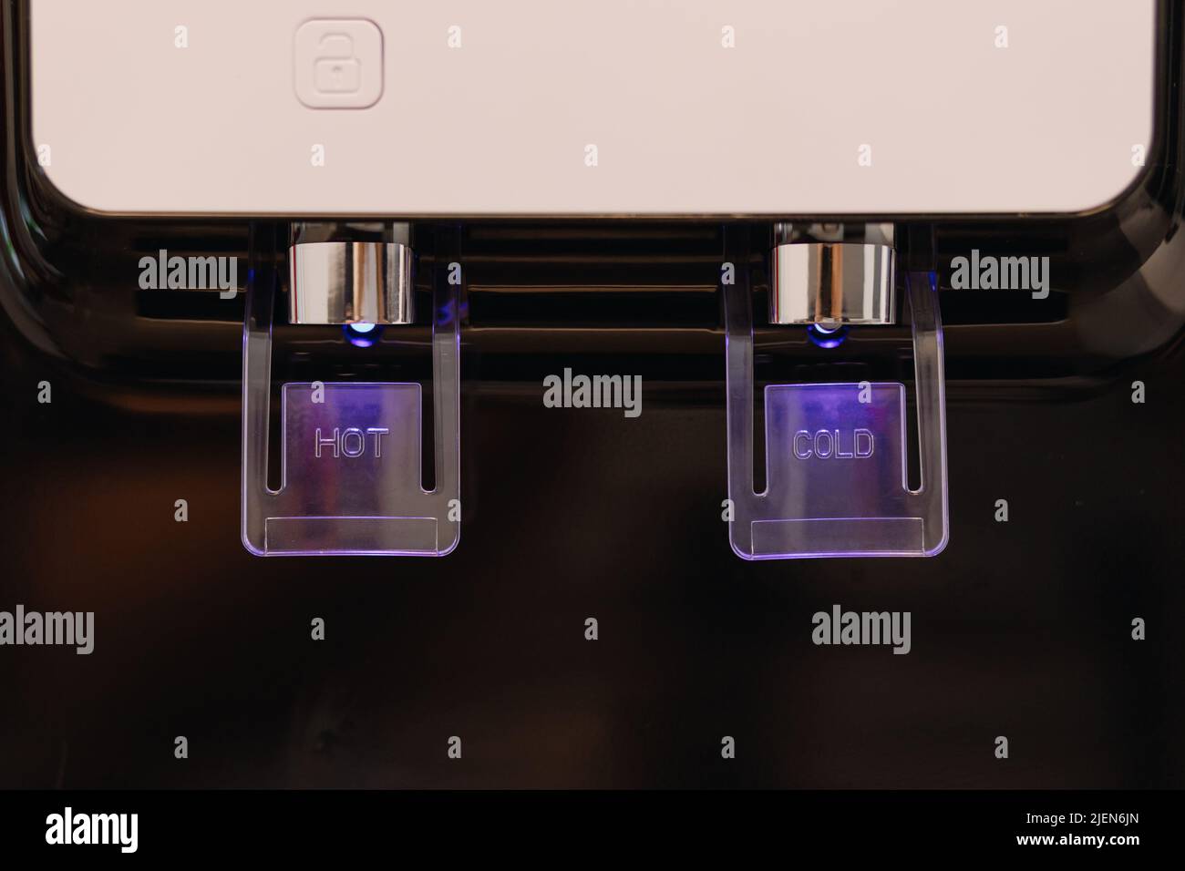 Hot and cool water dispenser Stock Photo - Alamy