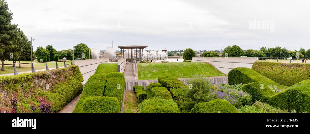 Thames Barrier Park, Silvertown, Newham, London, England, June 19, 2022 ...