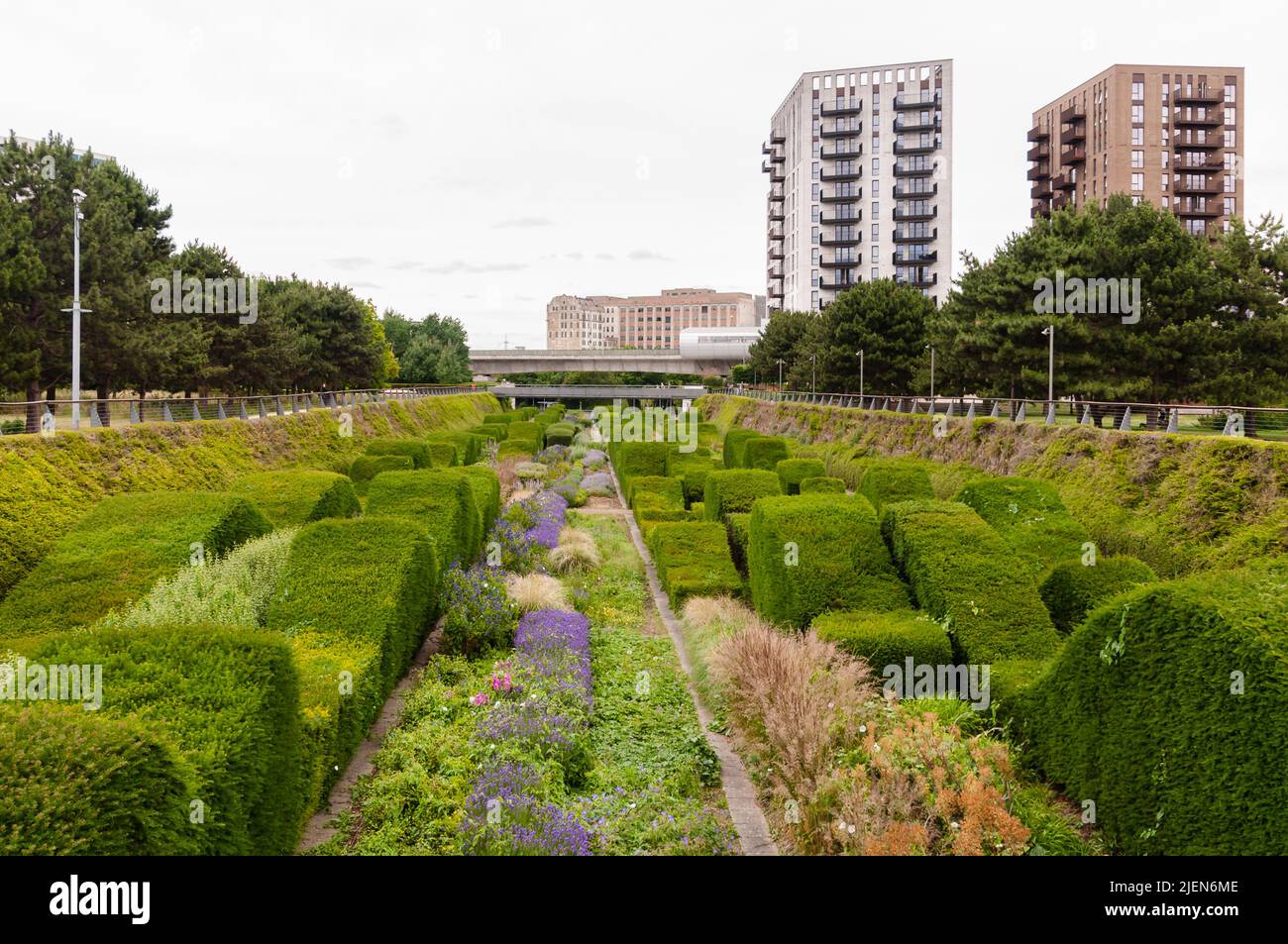 Thames Barrier Park, Silvertown, Newham, London, England, June 19, 2022 ...