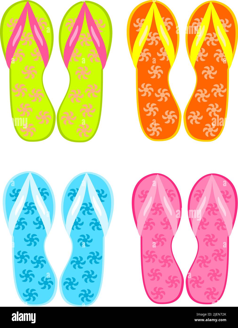 Colorful foot ware Stock Vector Images - Alamy