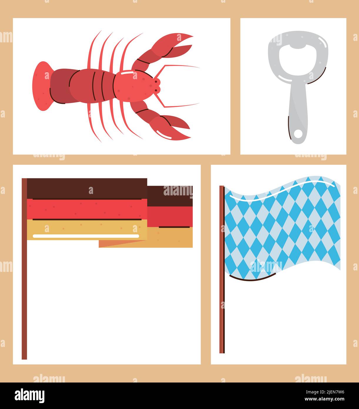oktoberfest flags icons Stock Vector Image & Art - Alamy