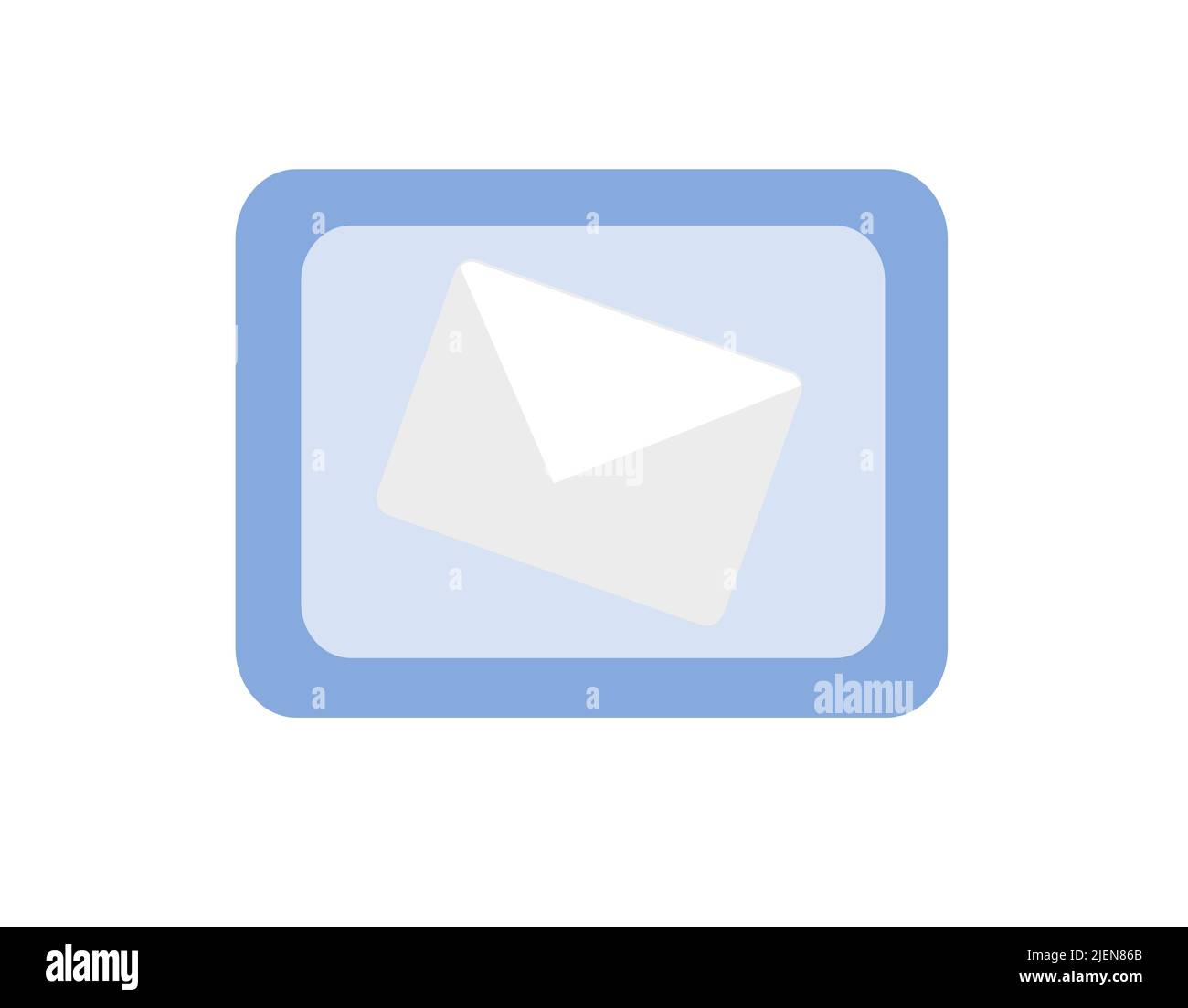Blue mail icon illustration Stock Vector Image & Art - Alamy