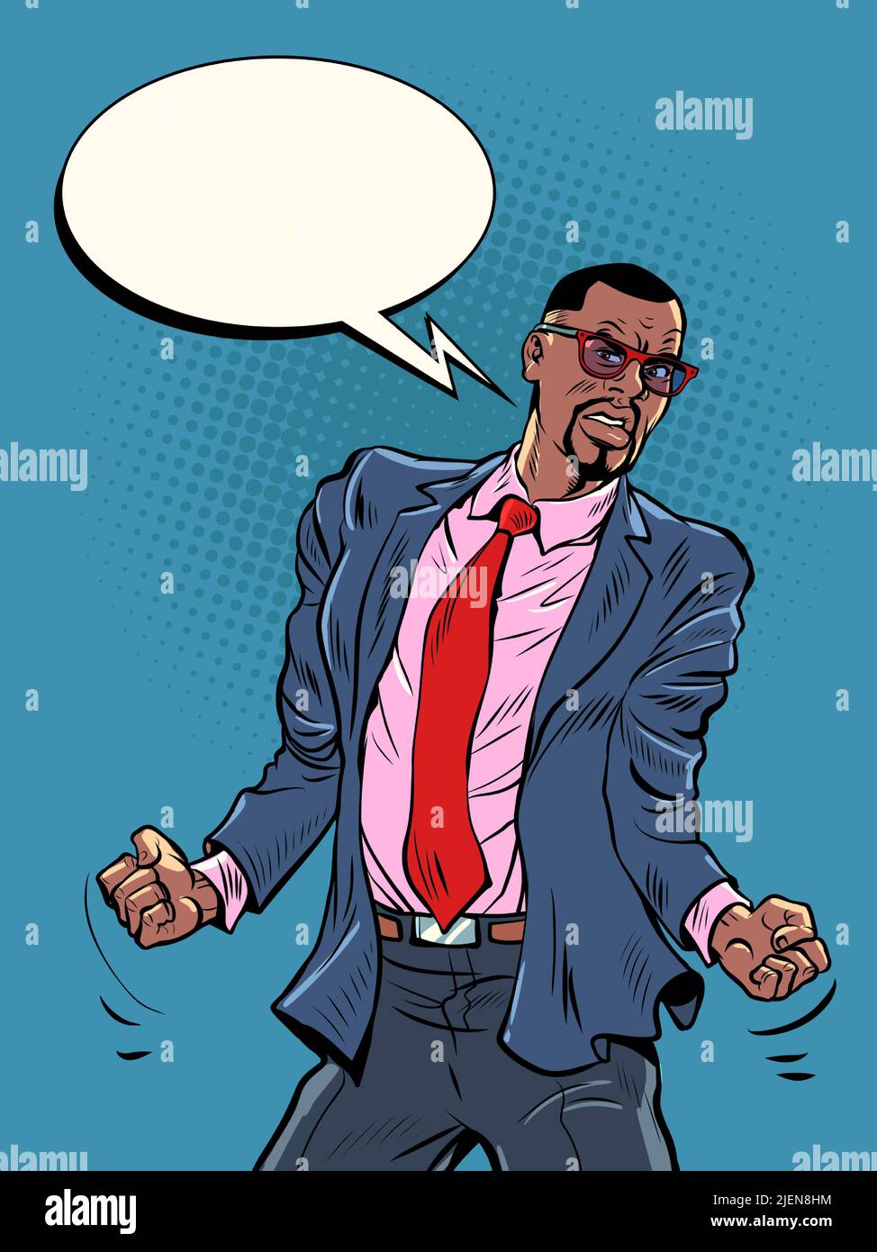 strong businessman powerful man, heroic leader pose, bodybuilding pose ...