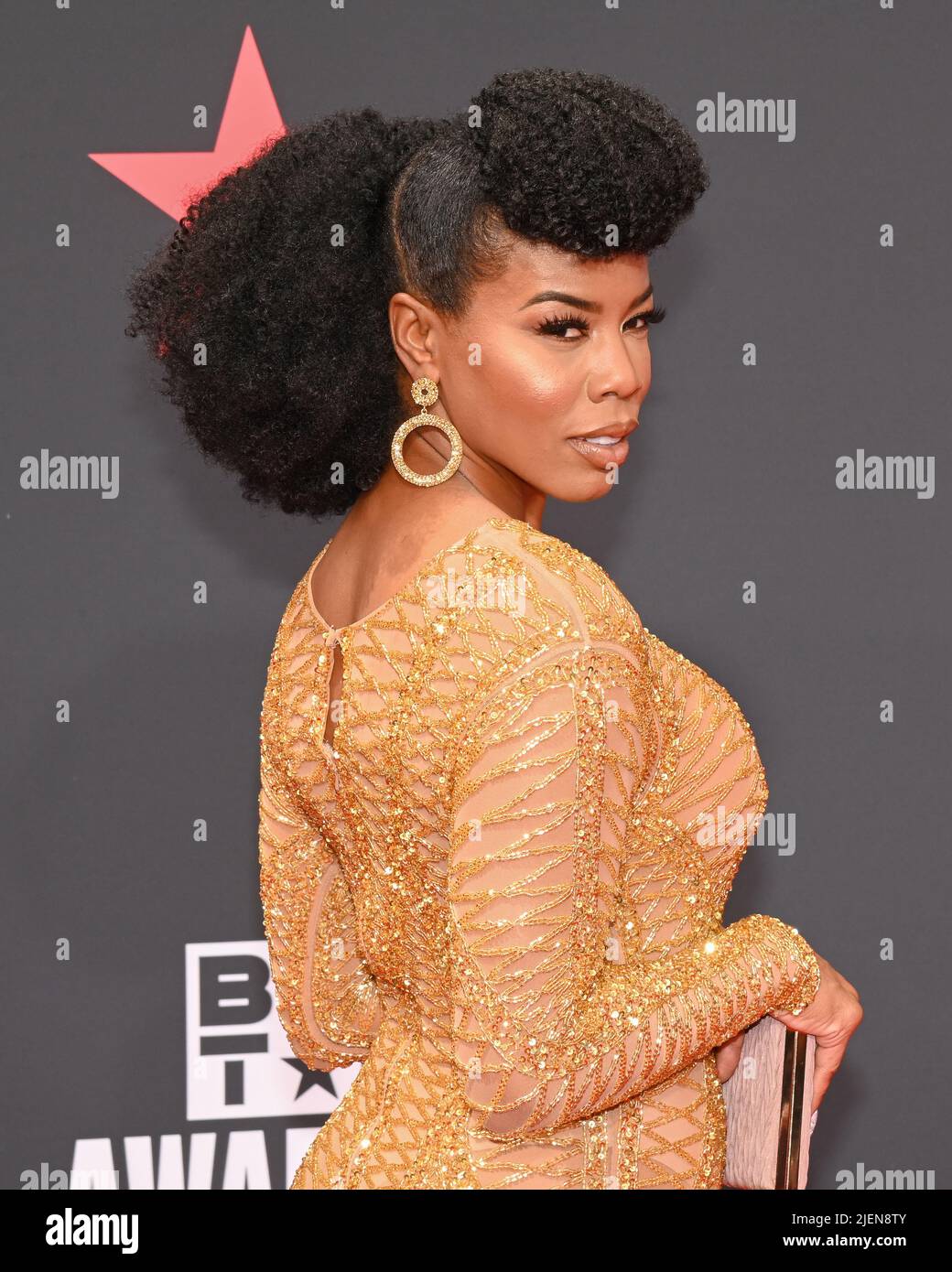 25 June 2022 - Los Angeles, California - Brandee Evans. BET Awards 2022 ...