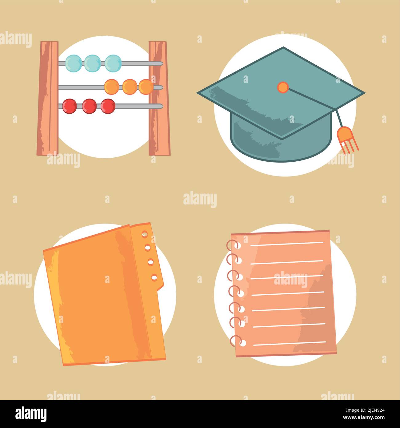 school supplies cartoon Stock Vector Image & Art - Alamy