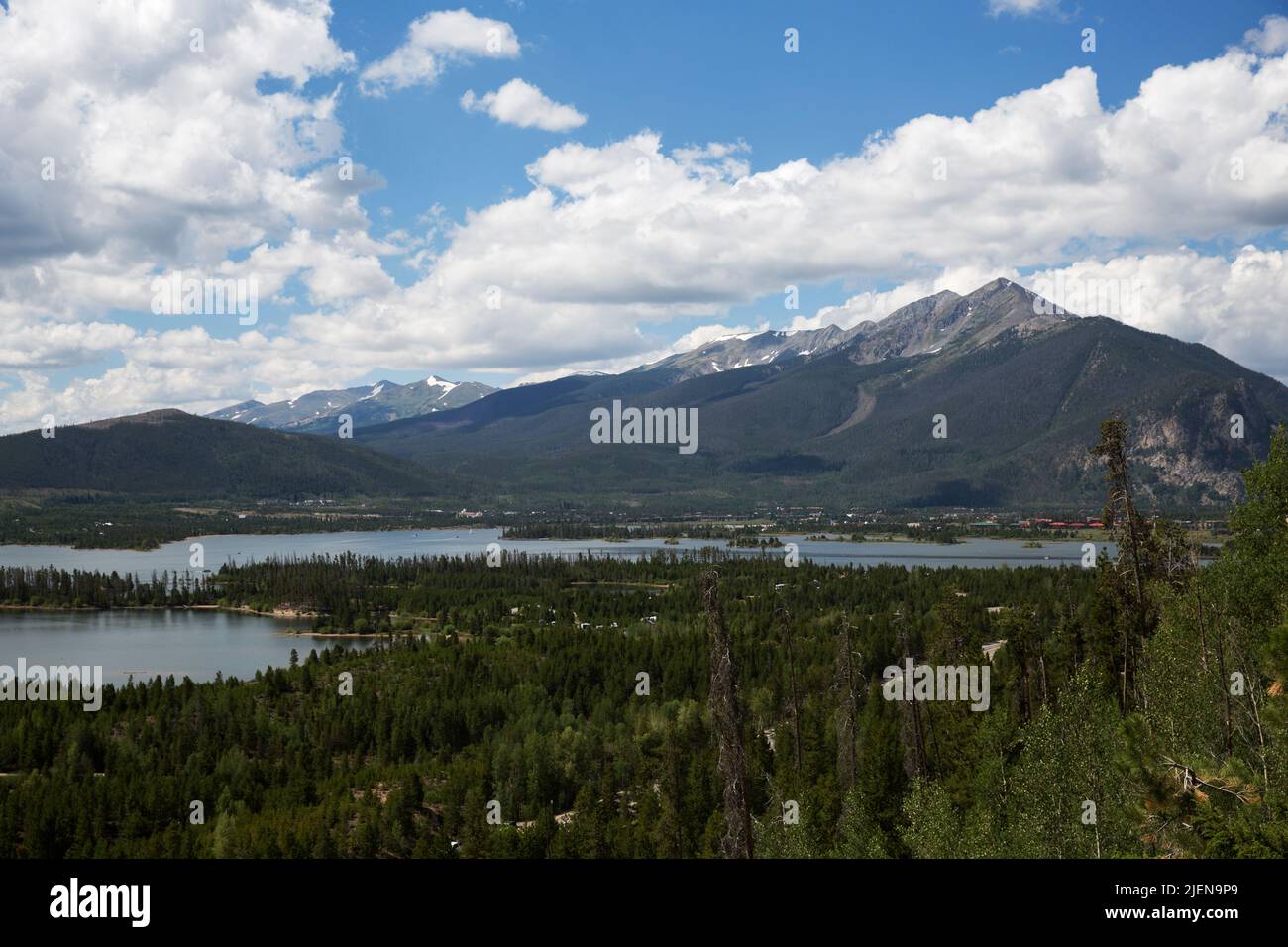Lake Dillon in Colorado during summer Stock Photo - Alamy