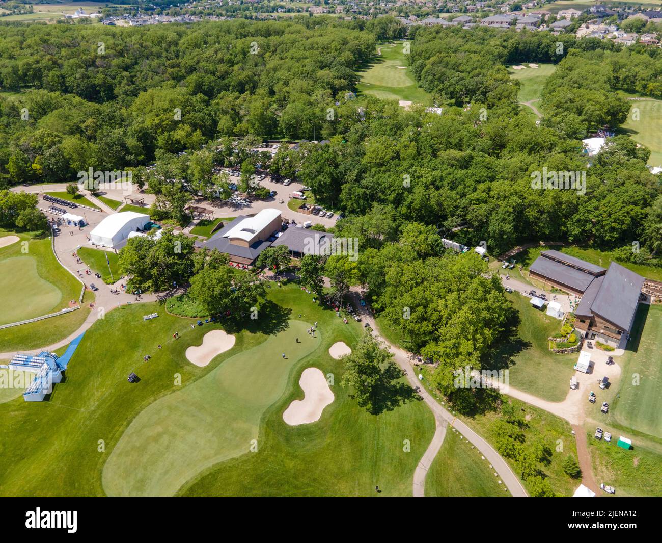 Aerial photograph of the American Family Golf Tournament, University ...