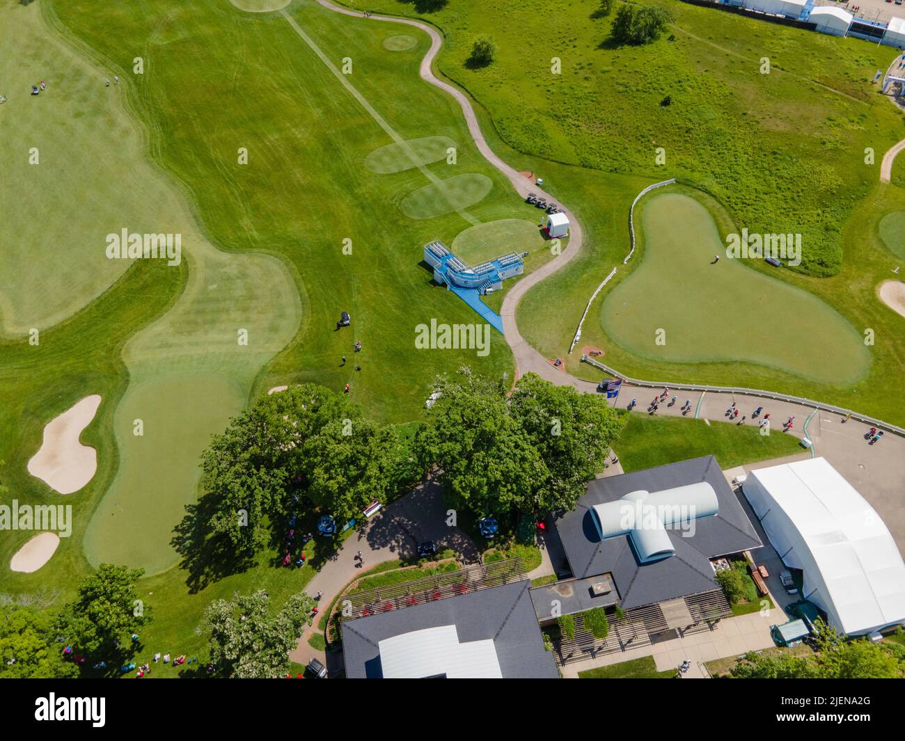 Aerial photograph of the American Family Golf Tournament, University ...